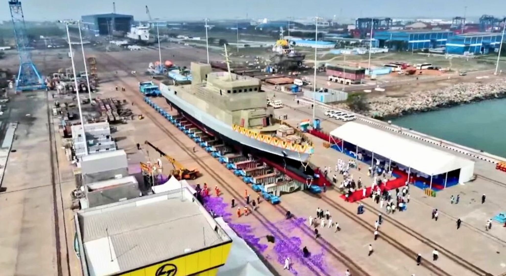 Indian Navy's 4th Anti-Submarine Warfare Craft 'Amini' Launched