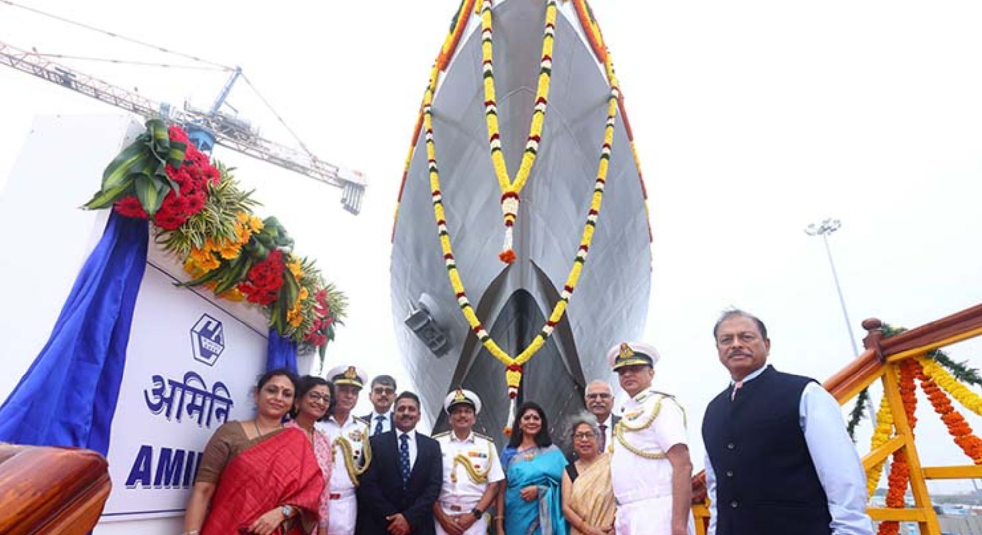 Indian Navy's 4th Anti-Submarine Warfare Craft 'Amini' Launched