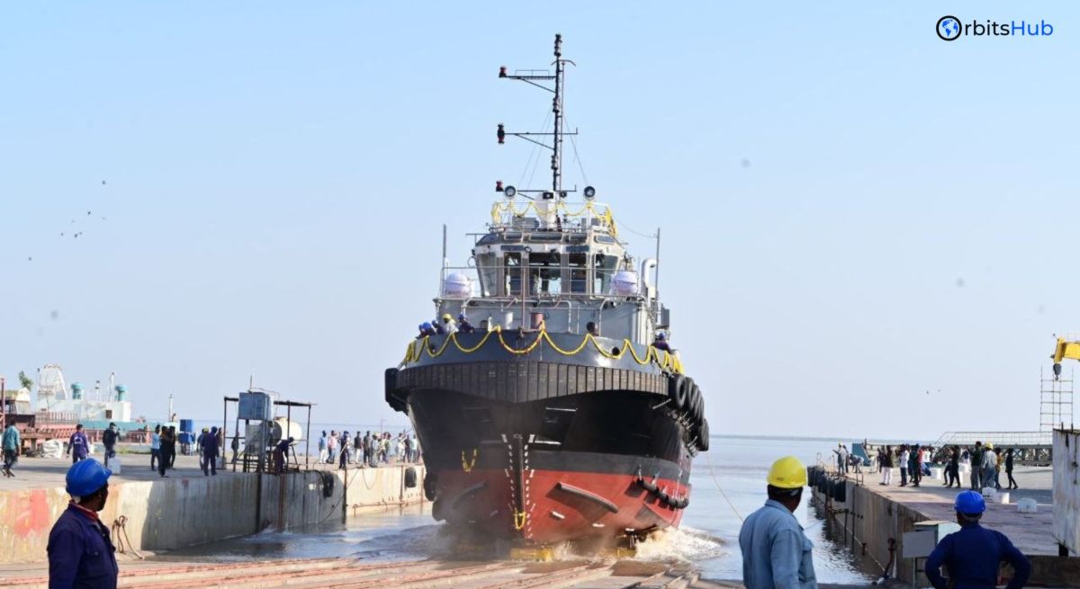 Indian Navy Launches Third 25T Bollard Pull Tug - Orbitshub