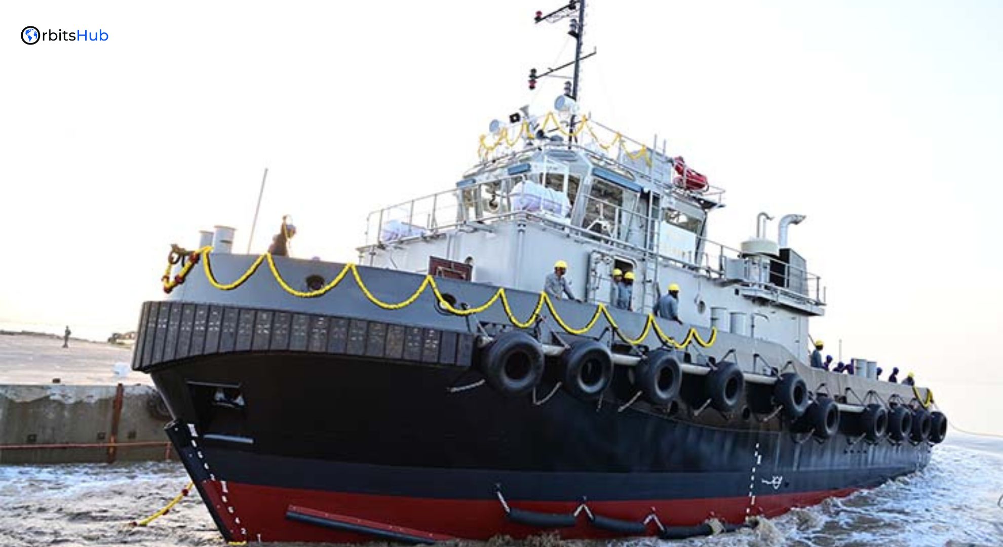 Indian Navy Launches Third 25T Bollard Pull Tug - Orbitshub