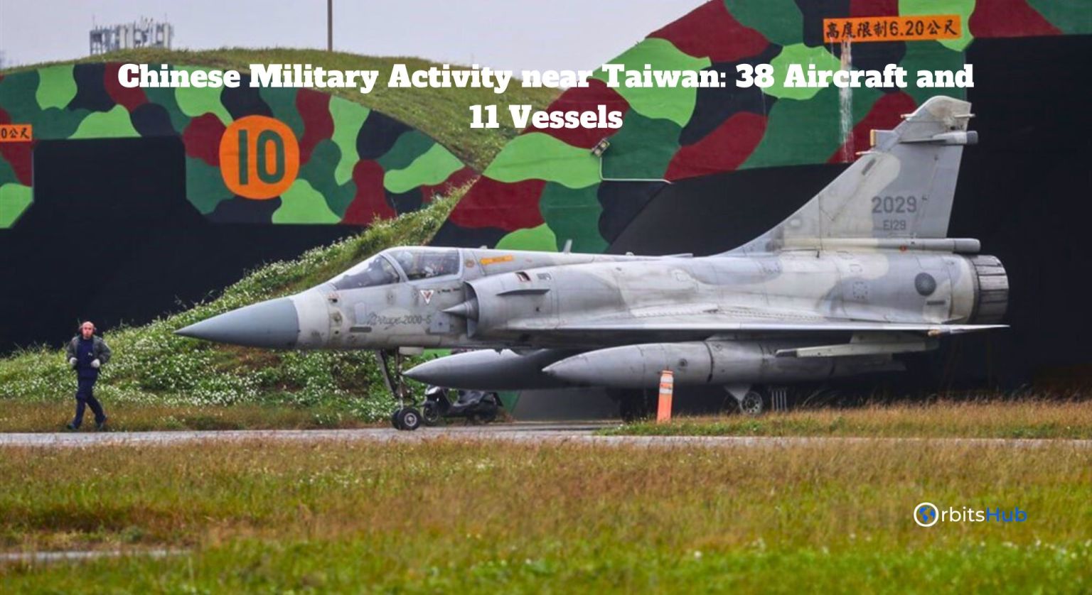 Chinese Military Activity Near Taiwan: 38 Aircraft, 11 Vessels